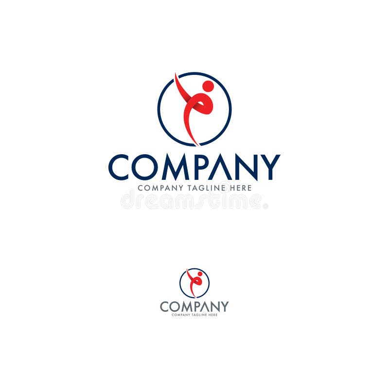 Abstract, Sport and Human Logo Template Stock Vector - Illustration of ...