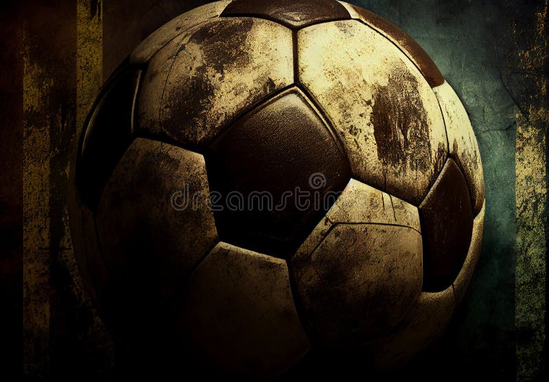 Abstract Sports Poster Soccer Ball - AI Generated Image Stock ...