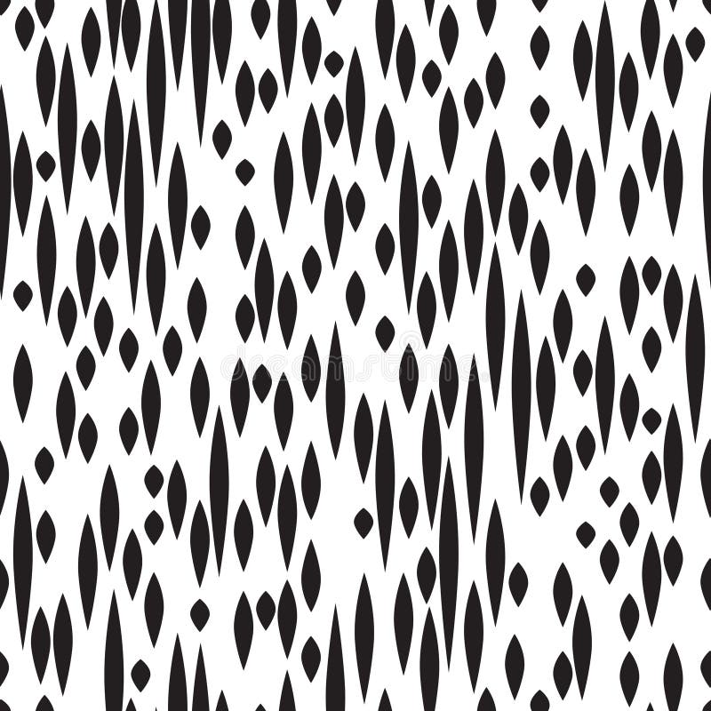Abstract Spot Seamless Pattern. Black and White Texture. Fall Dots ...