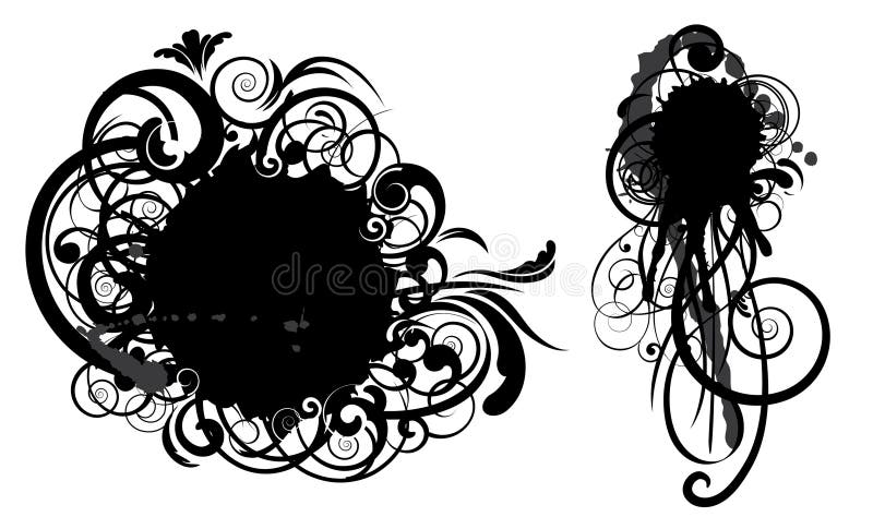 Abstract spot swirl design stock vector. Illustration of frame - 8162339
