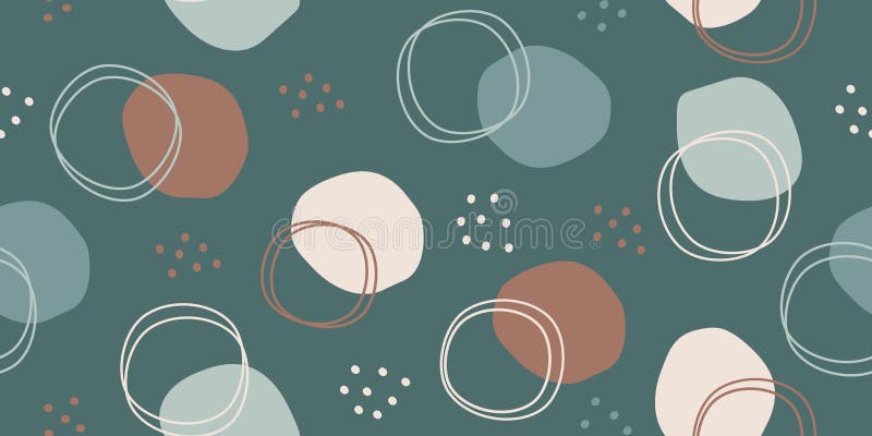 Abstract Spots Design Elements Seamless Pattern Green Stock ...