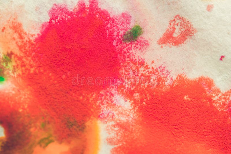 Abstract Spots Splash of Bright Colors on White Paper Macro Stock Photo ...