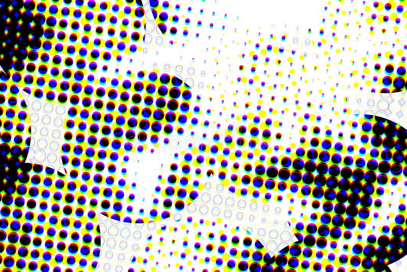 Abstract Spotted Geometric Pop Art Pattern Stock Illustration ...