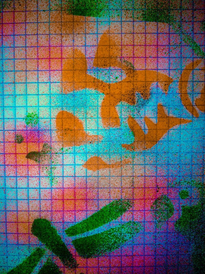 Abstract Spray Multicolor Painting Stock Image - Image of ...