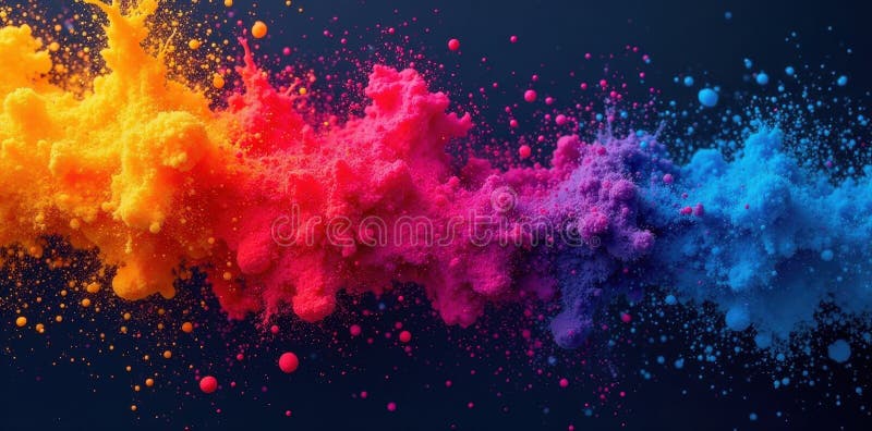Abstract Spray Paint Texture, Vibrant Colors on Dark Backdrop, Vibrant ...