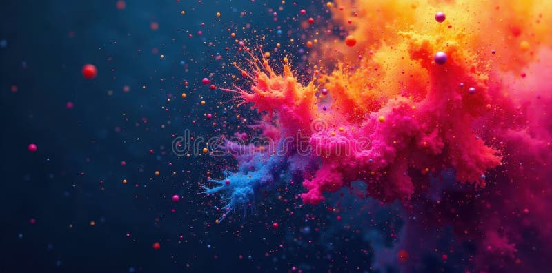 Abstract Spray Paint Texture, Vibrant Colors on Dark Backdrop, Messy ...