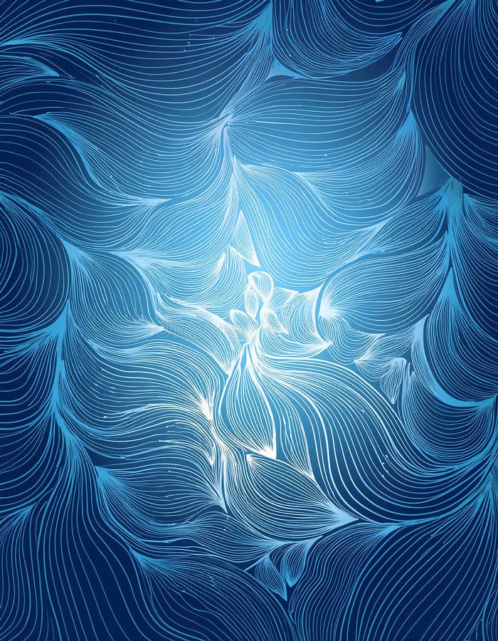 Abstract Spring Background. Abstract Background in Blue. Vector ...