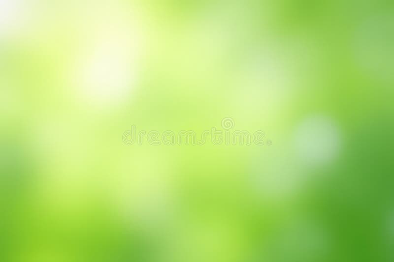 Abstract Spring Background. Green Blurred Bokeh Lights Stock ...