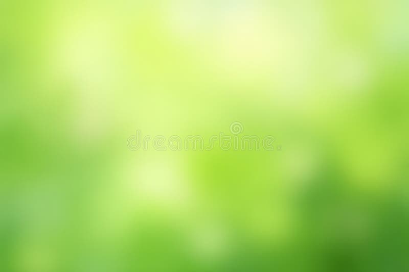 Abstract Spring Background. Green Blurred Bokeh Lights Stock ...