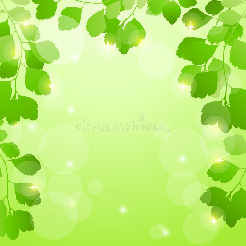Abstract Spring Background with Leaves. Stock Vector - Illustration of ...