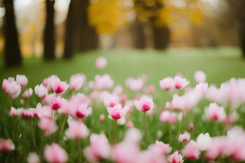 Abstract Spring Background or Summer Background, a Meadow at Sunset ...