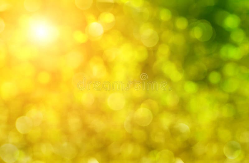 Spring Summer Background with Green Tree,sunlight and Sun Rays Stock ...