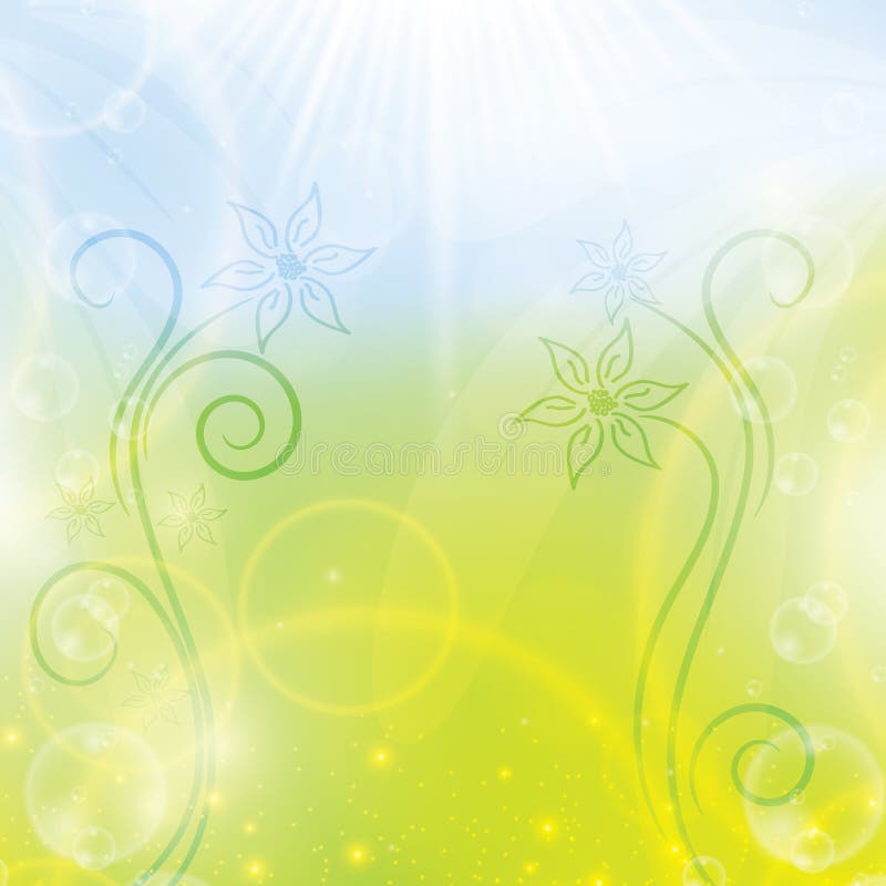 Abstract Spring Floral Background Stock Vector - Illustration of ...