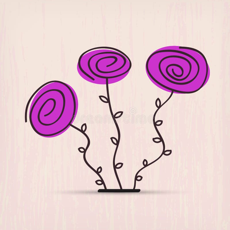 Abstract spring flowers stock vector. Illustration of flowers - 34387278