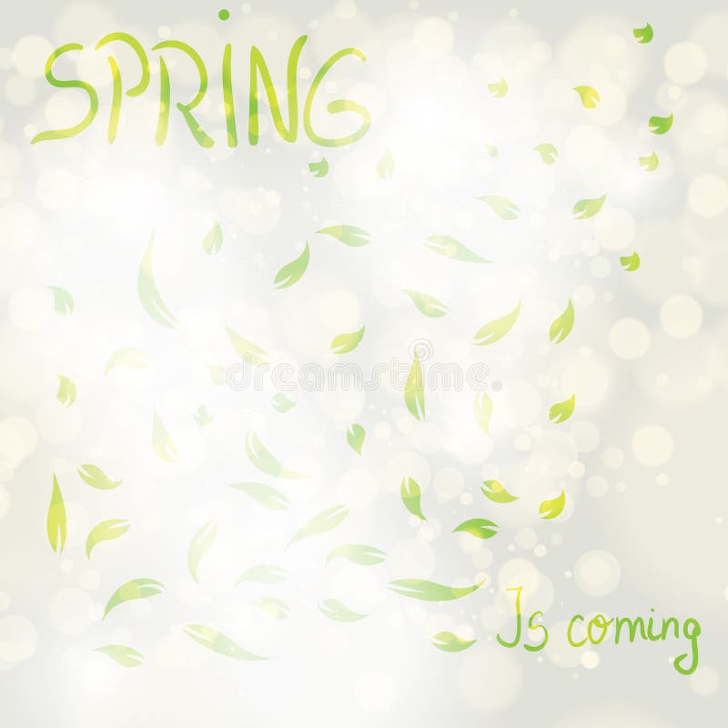 Abstract Swirl Background with Petal Ornament. Stock Illustration ...