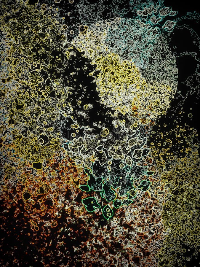 Abstract Spring Night Chaos Structure of the Awakening Earth and Sky ...