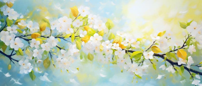 Abstract Spring or Summer Background with Fresh Art Stock Illustration ...
