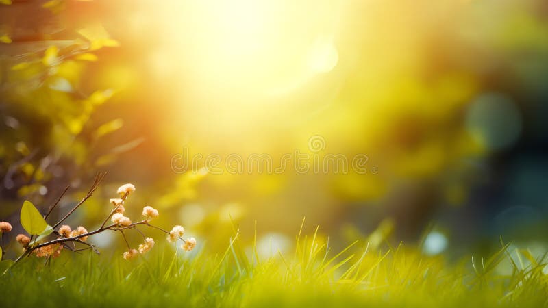 Abstract Spring Summer Bokeh Background. Created with Generative AI ...