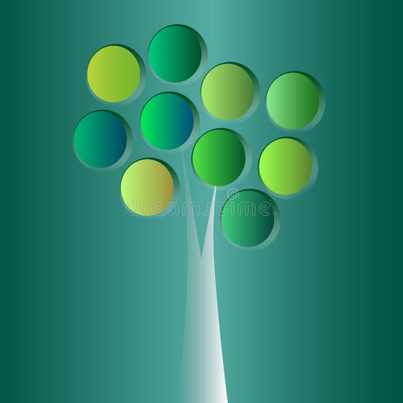 Abstract spring tree stock illustration. Illustration of graphic - 50642645