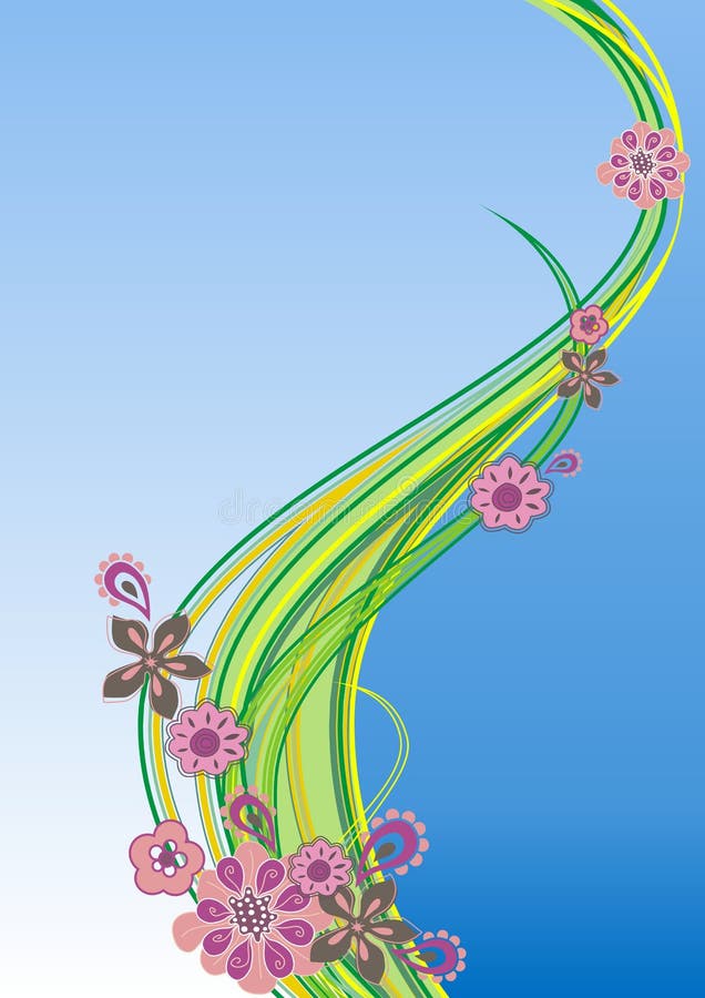 Abstract spring wallpaper stock illustration. Illustration of yellow ...