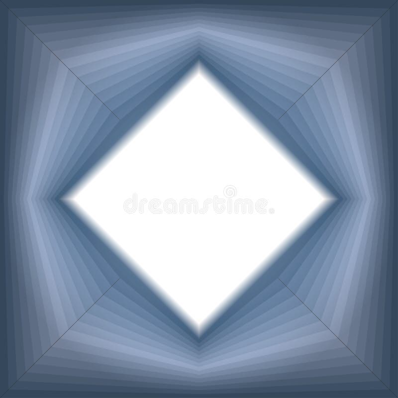 Abstract Square Art Design Background, a Blue Deep Hole Stock Vector ...