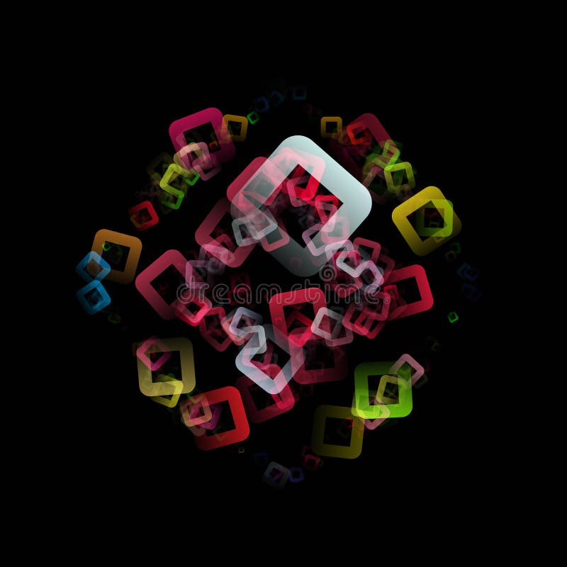 Abstract Square Panorama Background Design Illustration Stock ...