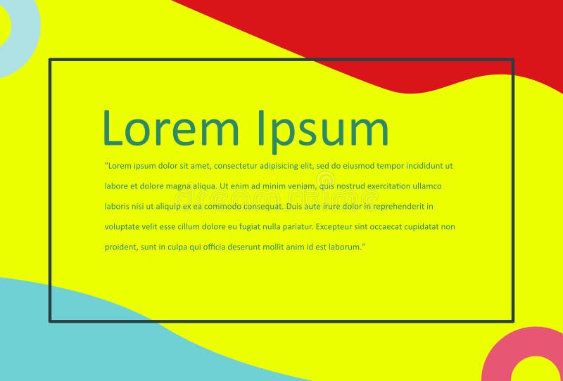 Abstract Square Background with Text Box Stock Vector - Illustration of ...