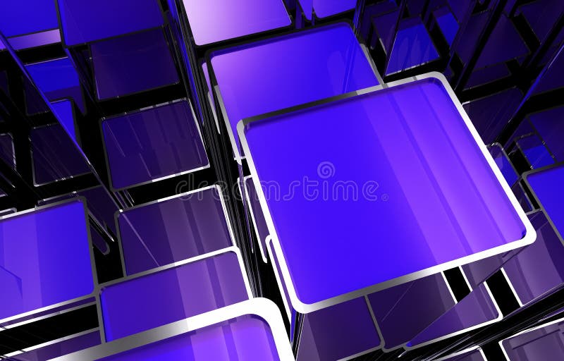 Abstract Square Bars stock illustration. Illustration of cube - 43061498