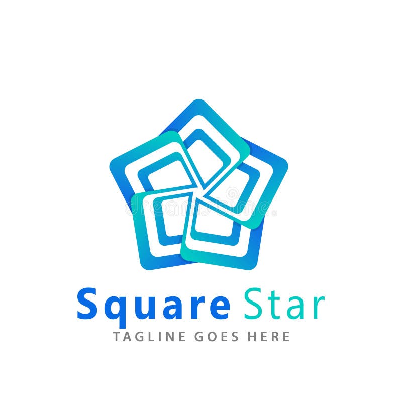 Abstract Square Spinning Company Logos Design Vector Illustration ...