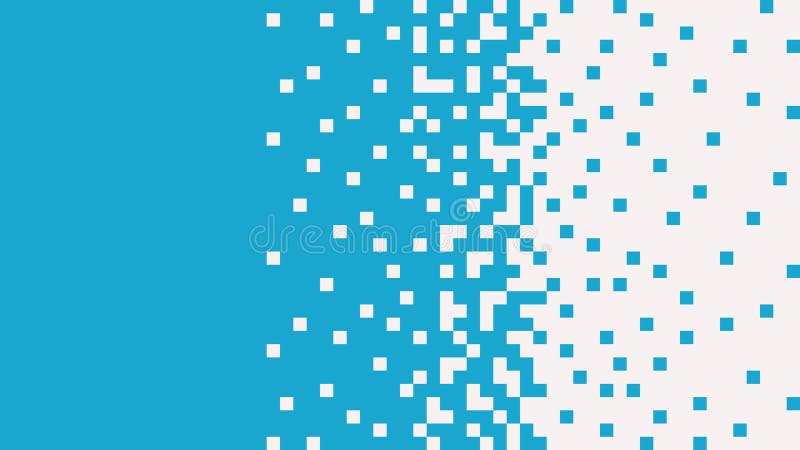 Abstract Blue and White Pixels Background of Geometric Shapes Simple ...