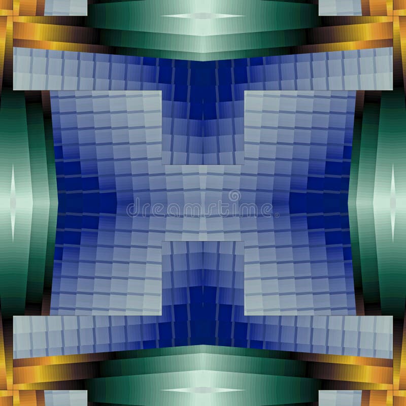 Green Blue Gold Square Color Gradient Pattern Stock Illustration ...