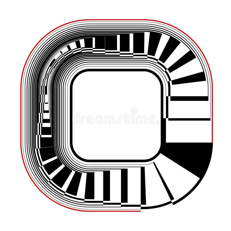 Abstract Square Design Element. Stock Vector - Illustration of graphic ...