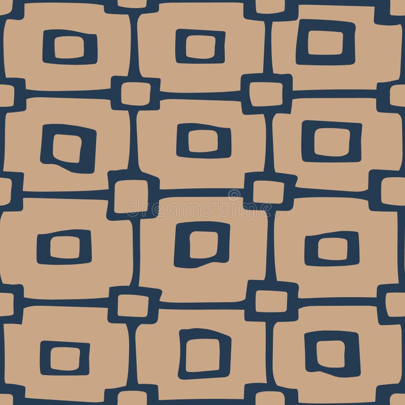 Seamless Abstract Square Pattern Stock Vector - Illustration of ...
