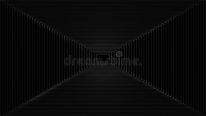 Abstract Square Effect Lines Pattern on Black Background Stock Vector ...
