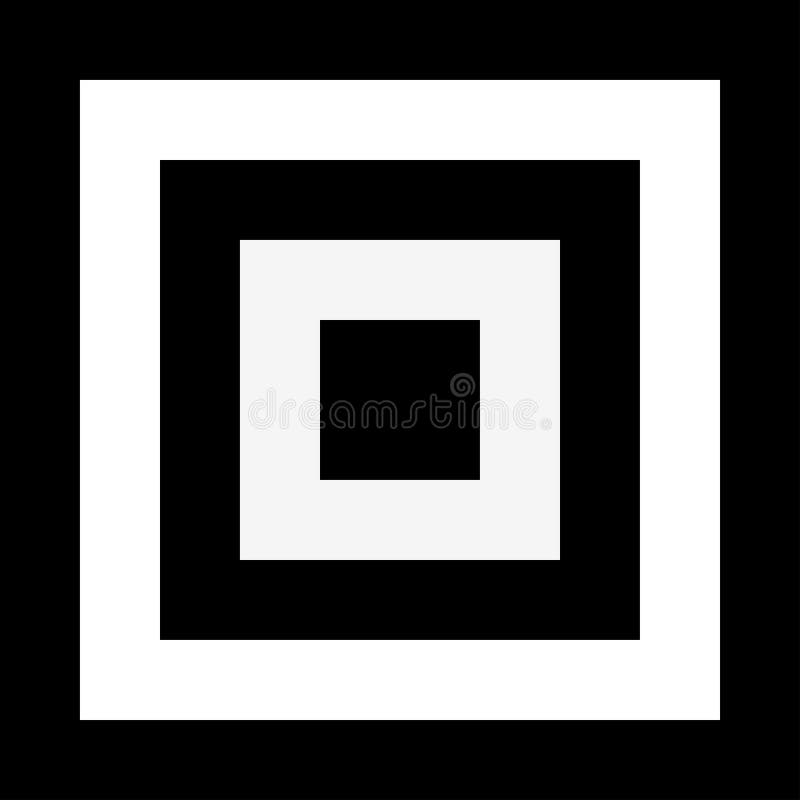 Abstract Square Element with Deformation Effect. Converging Squares ...