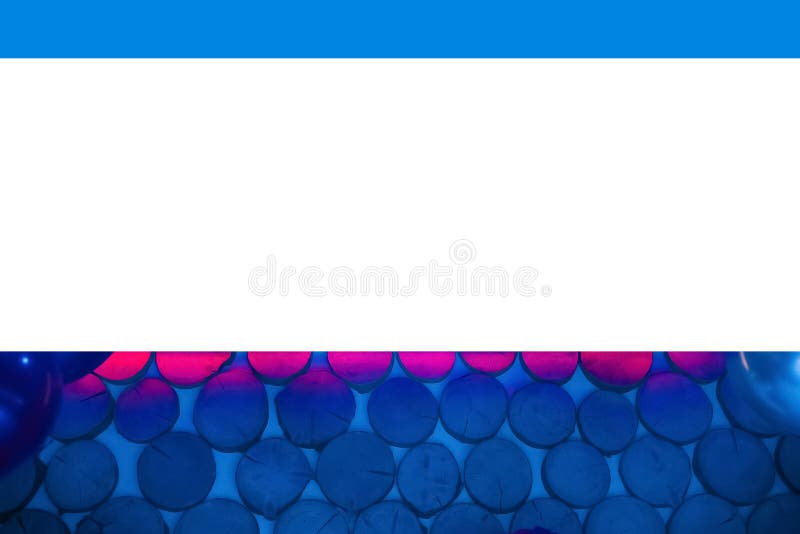 Abstract Square Frame Design Color Blue Neon Light Blank Space Text ...