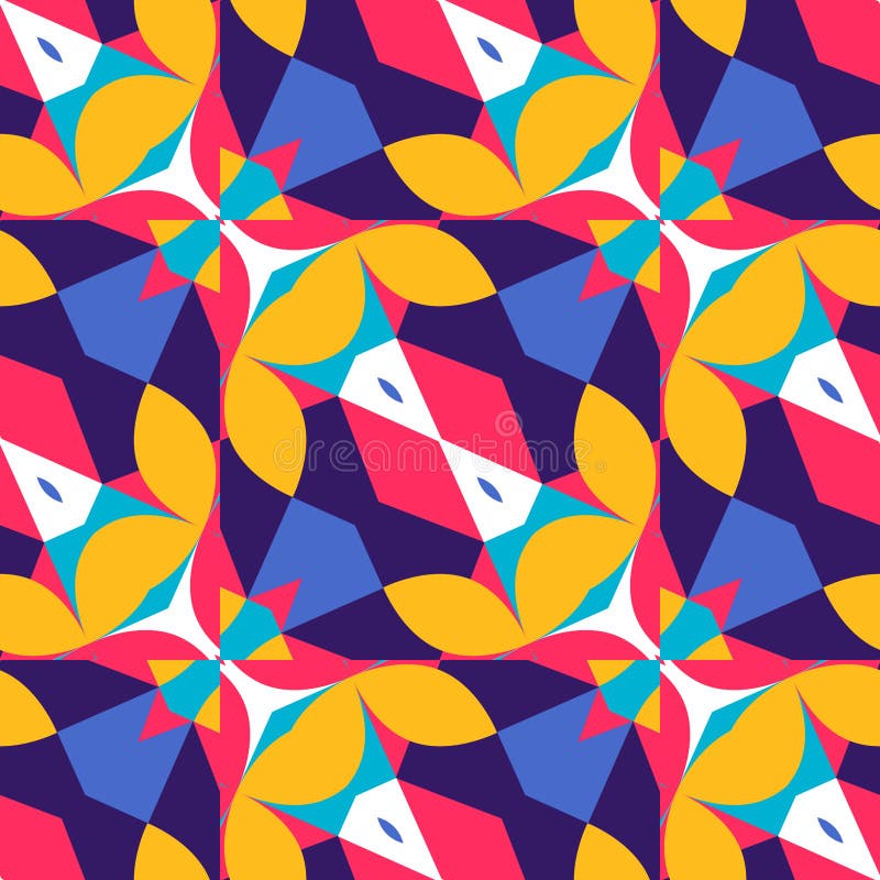 Abstract Square Geometric Mosaic, Vibrant Tiles, Patterns, and Wall ...