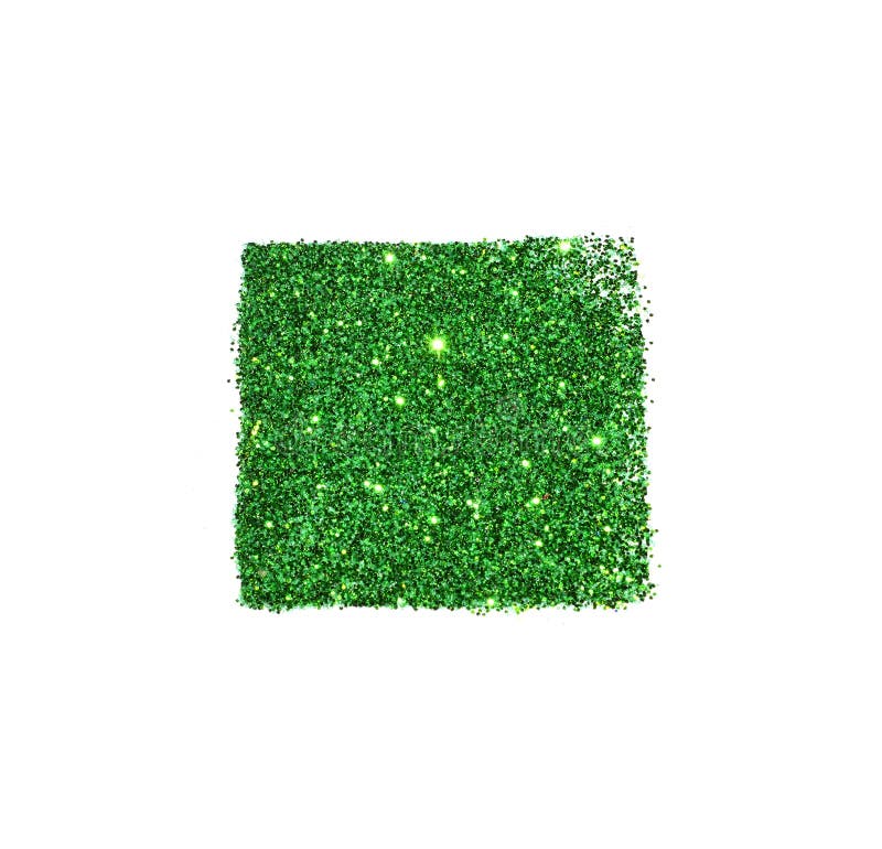 Abstract Square of Green Glitter Sparkle on White Background for Your ...