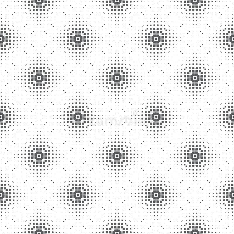 Abstract Square Grid Seamless Pattern. Optical Illusion of the Volume ...