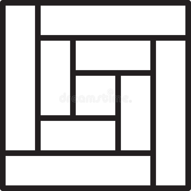 Abstract Square Line Logo Illustration in Trendy and Minimal Style ...