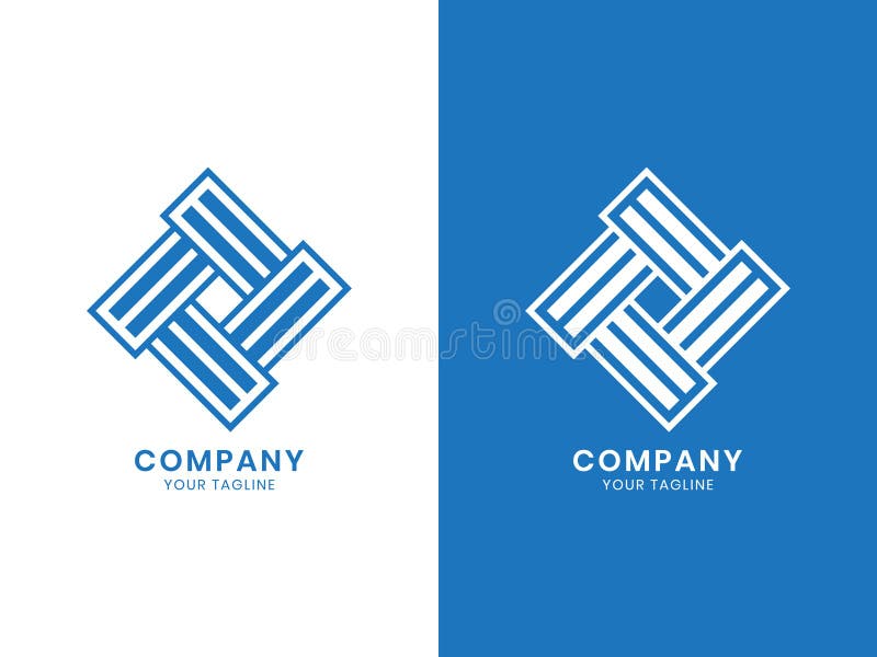 Abstract Group Square Logo. for Personal or Business. Stock Vector ...