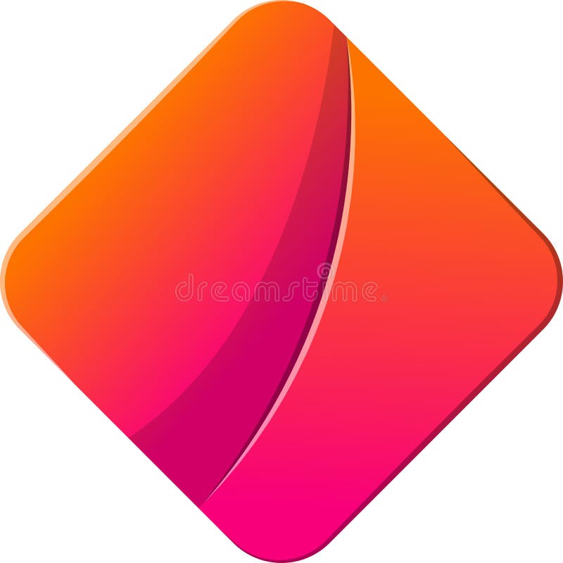 Abstract Square Logo Illustration in Trendy and Minimal Style Stock ...