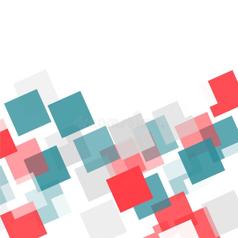 Digital Red Square Background Stock Vector - Illustration of ...