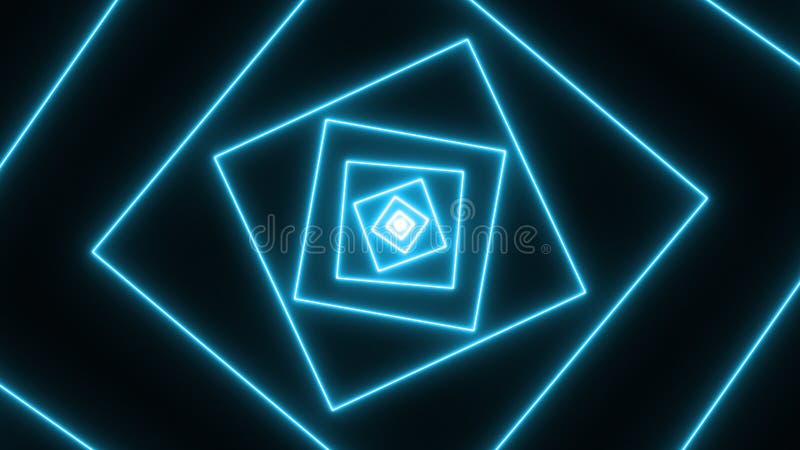 Abstract Square Neon Lines Infinity Zoom VJ Loop Background Stock ...
