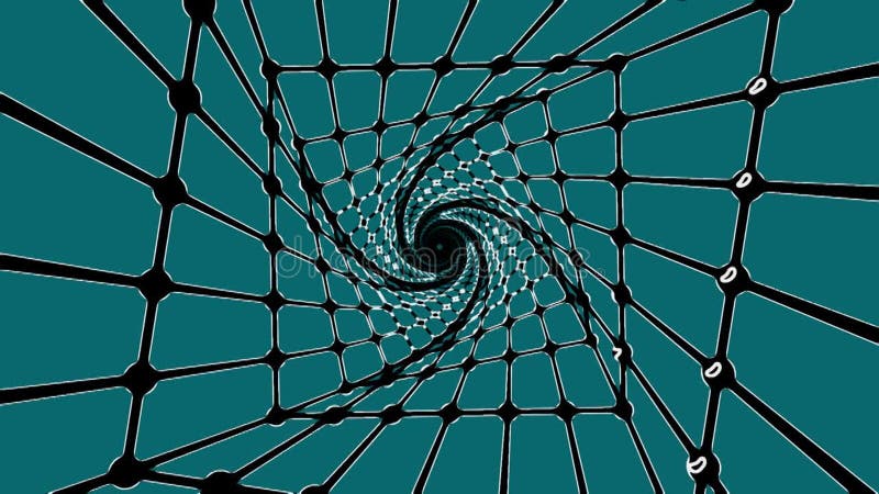 Abstract Square Net Tunnel Moving Towards Camera Stock Footage - Video ...