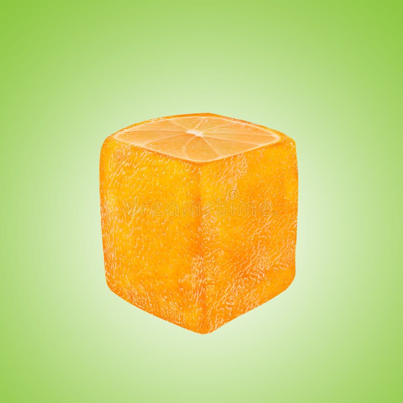 Abstract Square Orange Fruit Stock Illustration - Illustration of ...