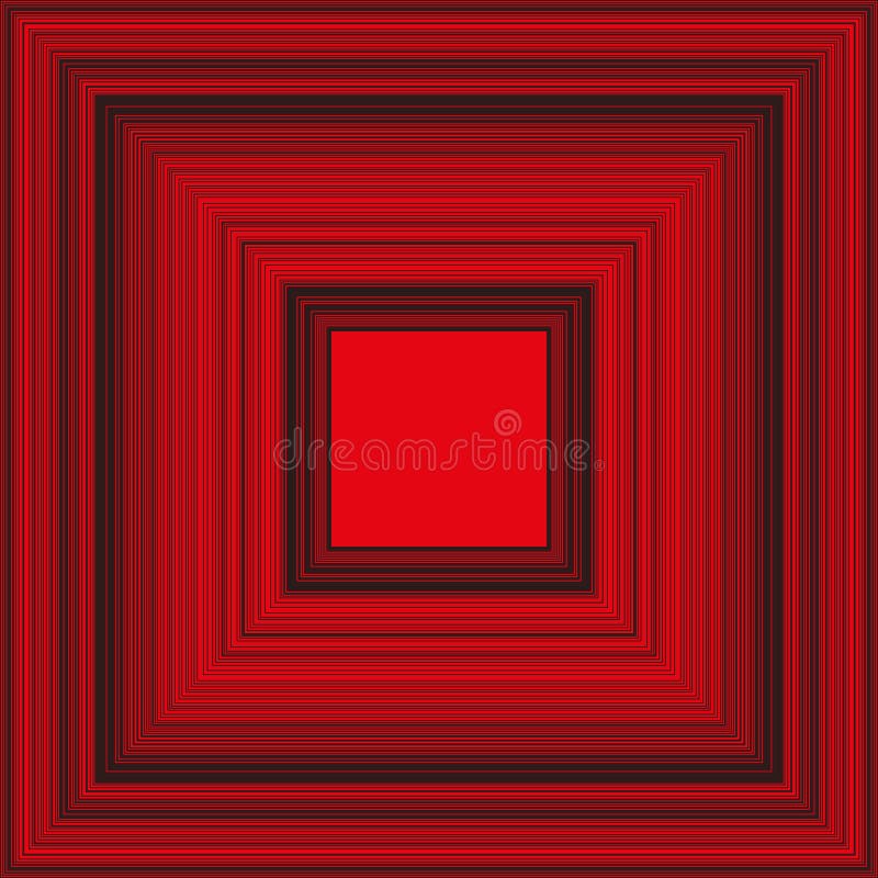 Abstract Square Pattern. Gradient Red Focus. Geometric Background ...