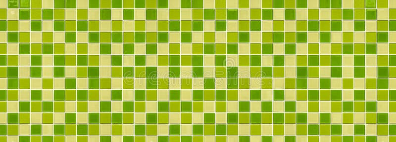 Abstract Square Pattern of Modern Green Mosaic Tile Wall Background in ...
