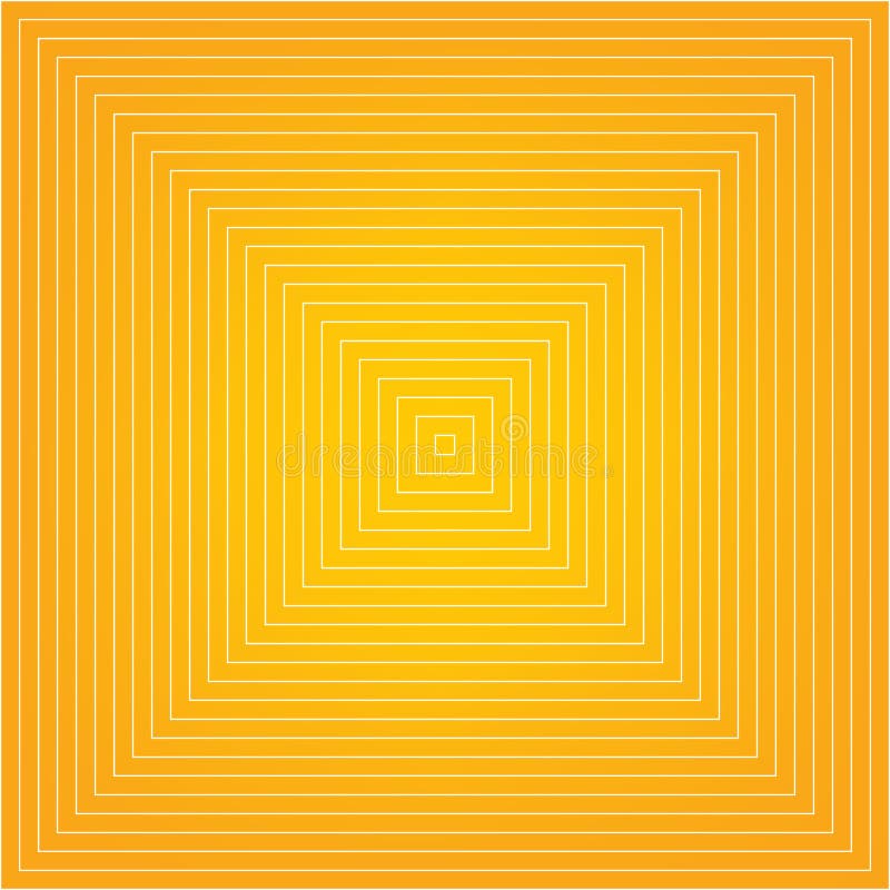 Abstract Square Pattern, Radial Orange Yellow Color Background - Vector ...