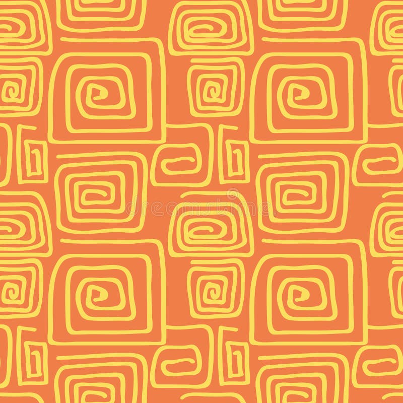 Abstract Square Pattern Spiral Stock Vector - Illustration of manual ...